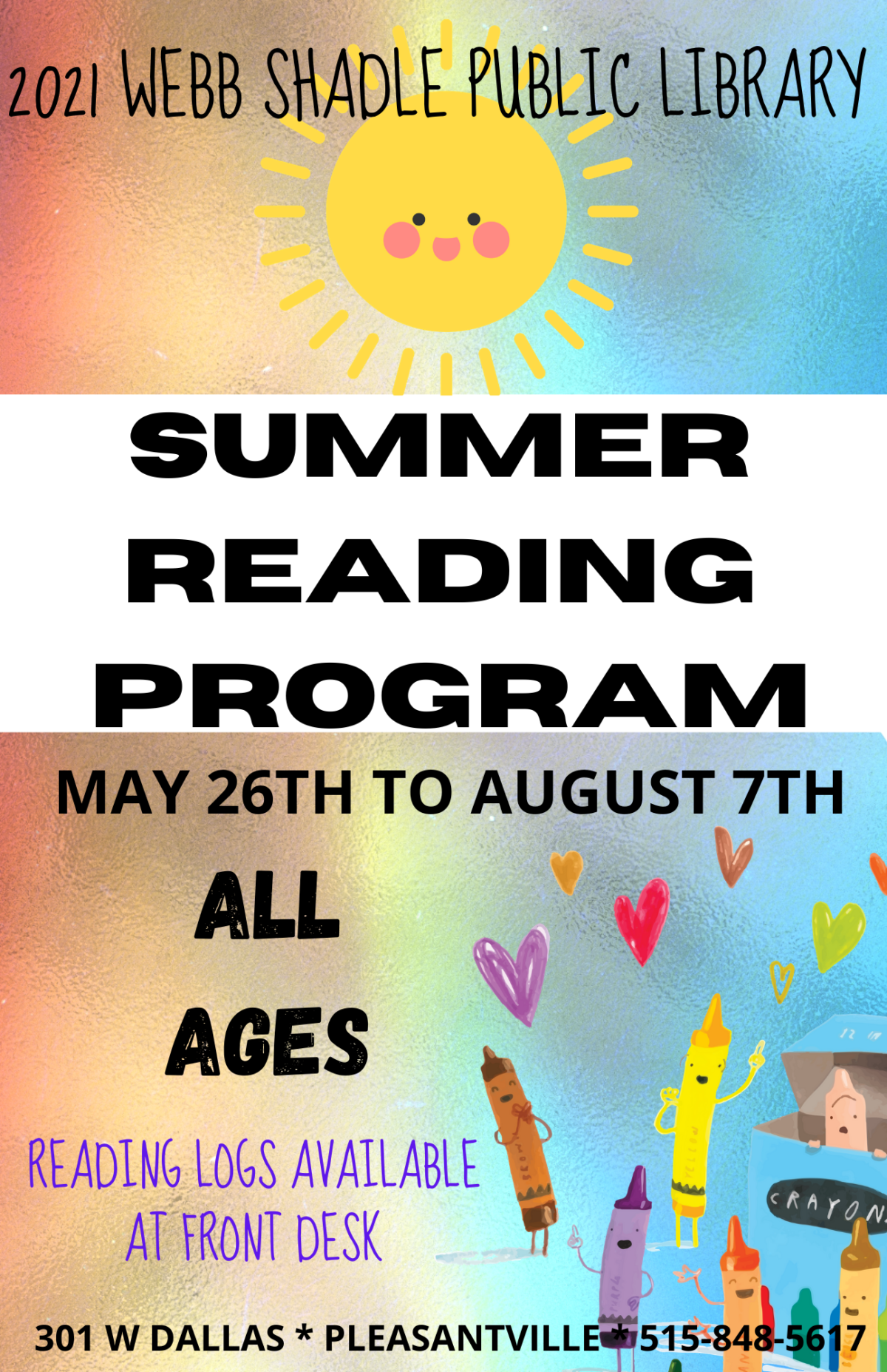 2021 SUMMER READING PROGRAM – Webb Shadle Public Library